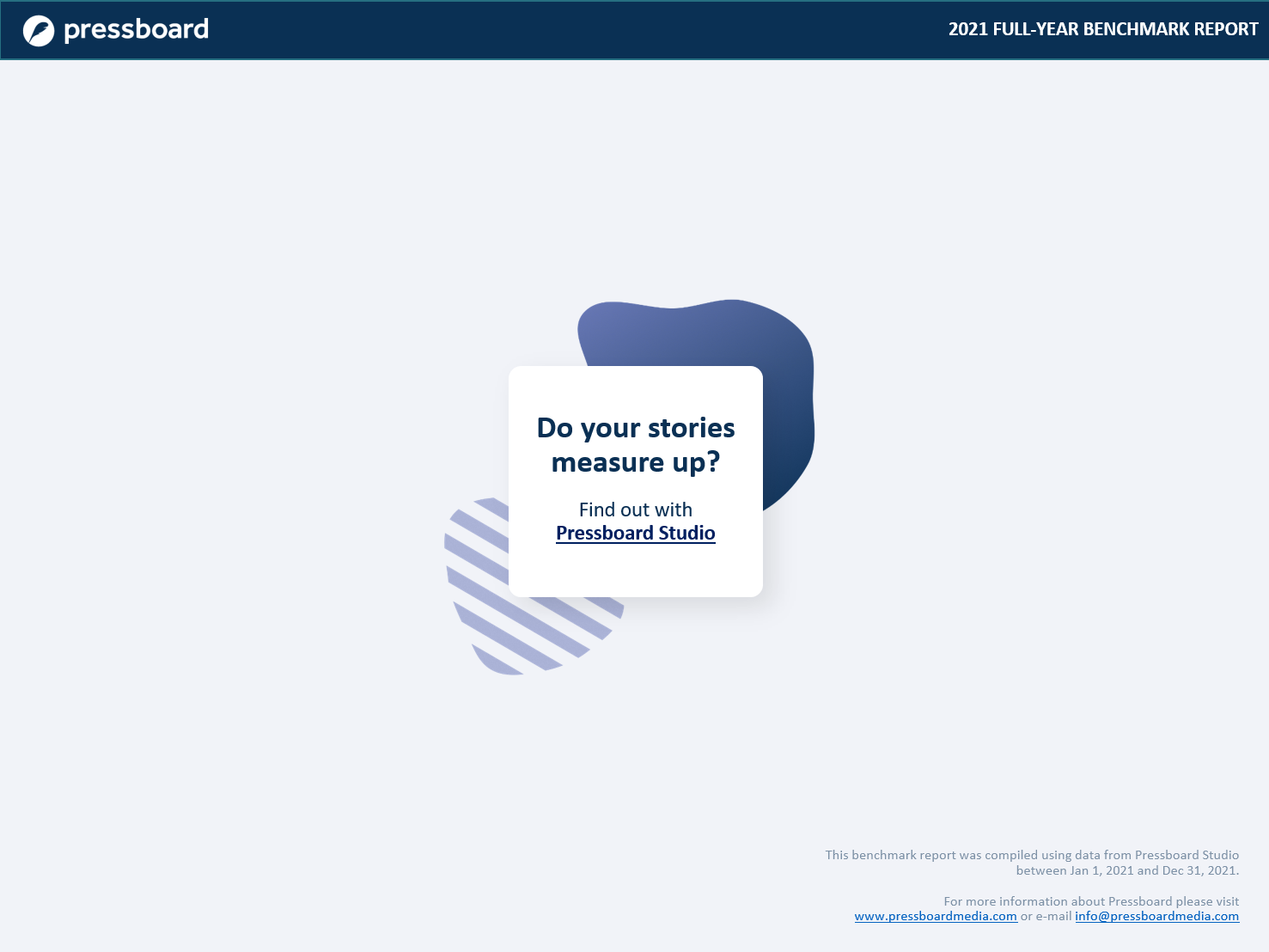 Pressboard Branded Content Benchmarks Report - 2021